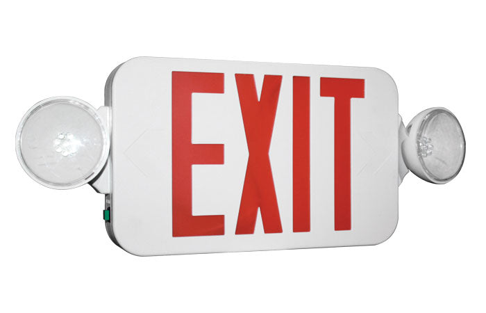 LED Exit Sign Combo with LED Lights Emergency Lighting