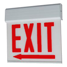 Chicago Edge Lit Exit Sign Emergency Lighting