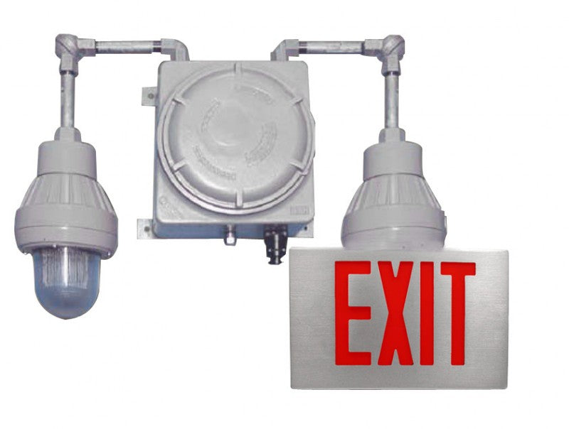 Class 1 Division 1 Exit Sign Combo Emergency Lighting